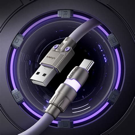 Jual Vivan Vec Usb C Kabel Data Cable Led Quick Charger Armor Design Jakarta Pusat
