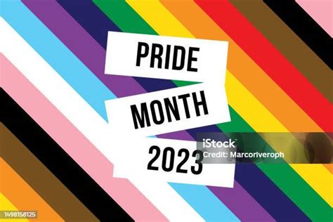 성소수자 프라이드의 달이라는 텍스트가 있는 Lgbt 프라이드 깃발 0명에 대한 스톡 벡터 아트 및 기타 이미지 0명 2023년 Lgbt 프라이드의 달 Istock