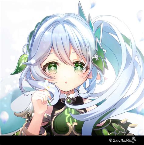 尘世七执政中的草之神原神纳西妲插画图片 BoBoPic
