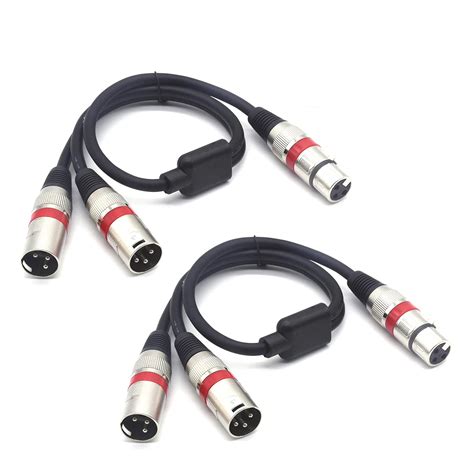 SiYear Balanced XLR Splitter Cable XLR Female To Dual XLR Male 3 Pin