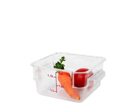 Polycarbonate Small Square Food Storage Container 19ltr 2qt