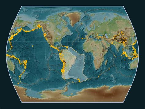 South American Tectonic Plate Wiki Times Earthquakes And Boun Stock