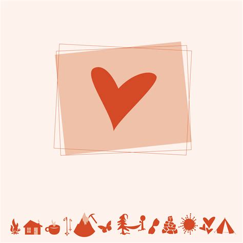 Hjerte Opplevelser Symbol Red Villshop