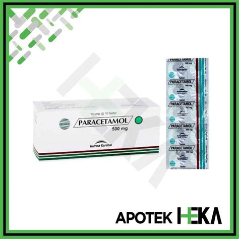 Jual Paracetamol 500 Mg Kimia Farma Box 10x10 Di Seller Apotek Heka