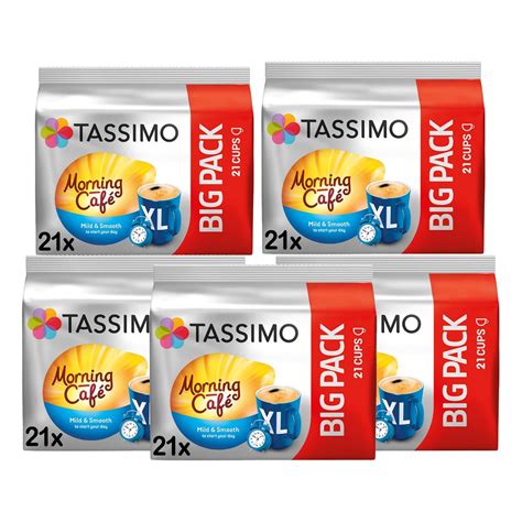 Tassimo Morning Cafe Xl Mild Smooth Big Pack Case Coffee Supplies Direct