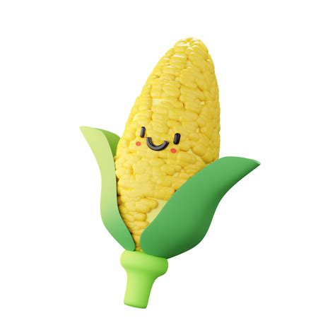 3d Corn Icon 23493543 Png