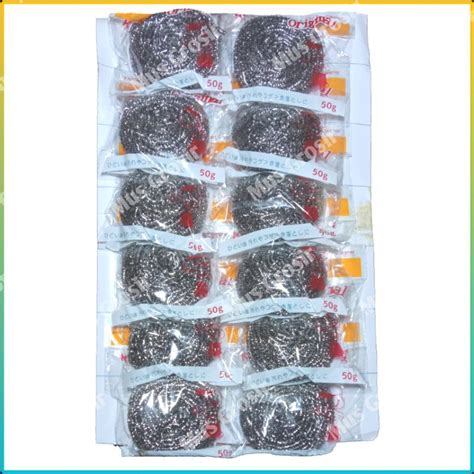 Jual Gosokan Panci Sabut Cuci Besi Kawat Gosok Cuci Piring 50g Isi 12