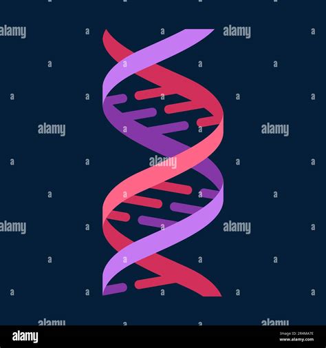 Molecule Helix Spiral Genetic Code Cartoon Sign Of Medical Science