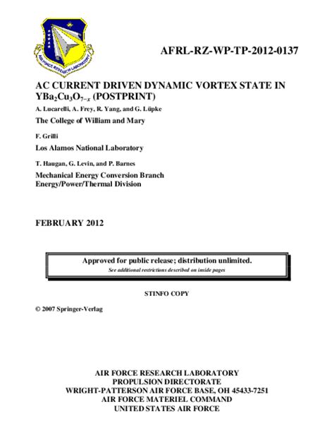 Pdf Ac Current Driven Dynamic Vortex State In Yba2cu3o7 X