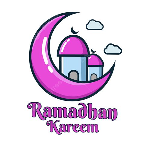 Vetor De Etiqueta Do Ramadã Png Adesivos Do Ramadã Ramadã Lua