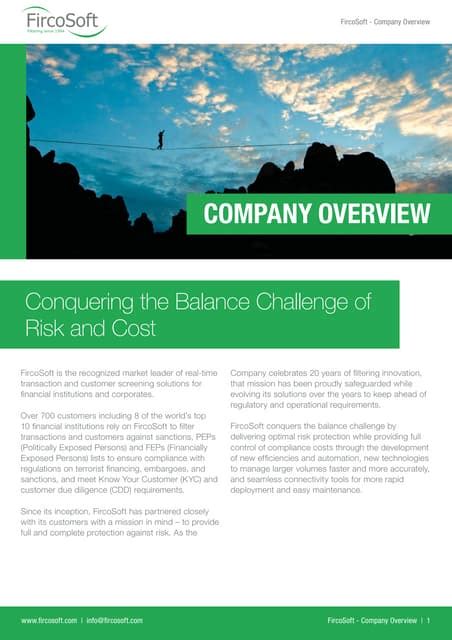Fircosoft Company Overview Pdf