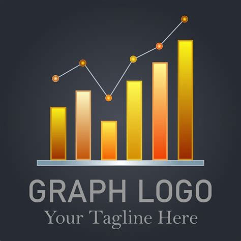 Premium Vector Graph Line Logo Design Vector On Gray Background