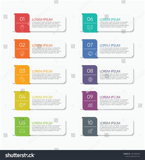 Business Data Visualization Timeline Infographic Icons Stock Vector Royalty Free 1457380208