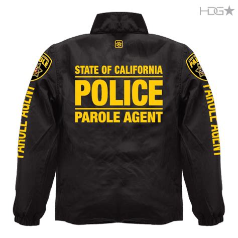 California Parole Agent Black Tactical Windbreaker Hdg★ Tactical