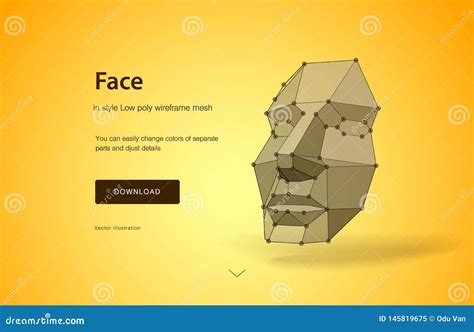 Concept Of Face Scanning Concept Of Face Detection By Scanning