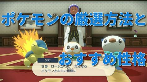 【アルセウス】ポケモンの厳選方法と御三家のおすすめ性格【ポケモンレジェンズ】 ｜ ローシュとライの人生クエスト