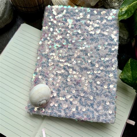A5 Sequins Notebook Light Purple Adritis Home