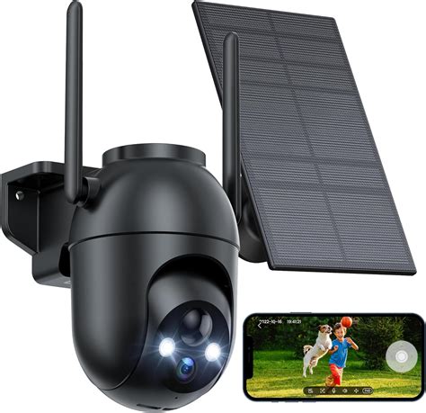 Security Camera Wireless Outdoor Solar Panels 360° Ptz Camera Surveillance Exterieur Battery