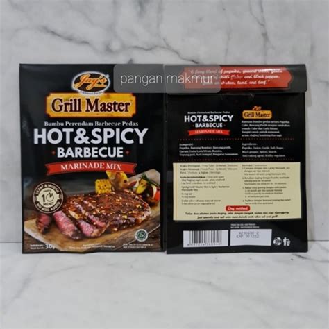 Jual Bumbu Steak Pedas Grill Master Hot And Spicy Barbeque Jays 30 Gr