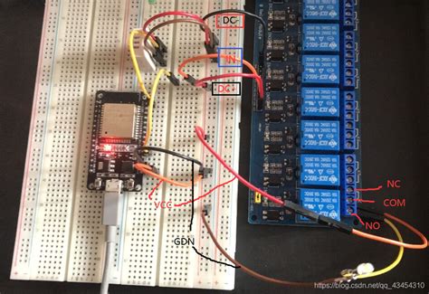 Esp32 控制继电器与读取dht22温湿度数据dht22 Esp32 Csdn博客