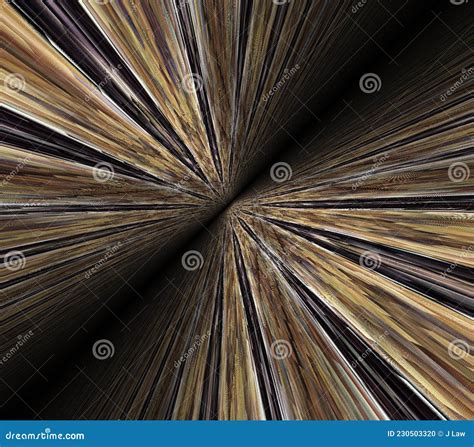 Metallic Stripes In Silver Grey And Black Converging To A Far Distant