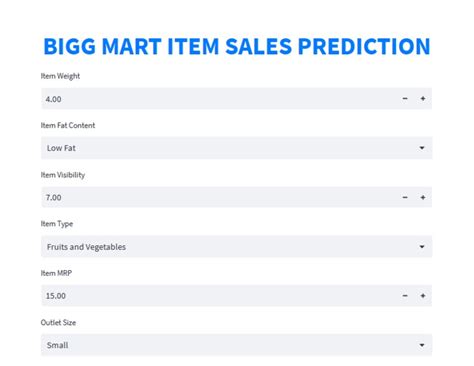 Predictive Analysis For Bigmart Sales Using Machine Learning Devpost
