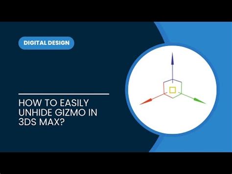 How To Easily Unhide Gizmo In Ds Max YouTube