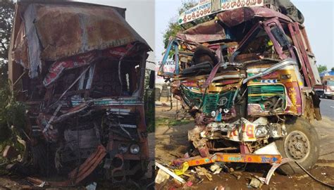 ఘోర రోడ్డు ప్రమాదం ఇద్దరు డ్రైవర్లు దుర్మరణం