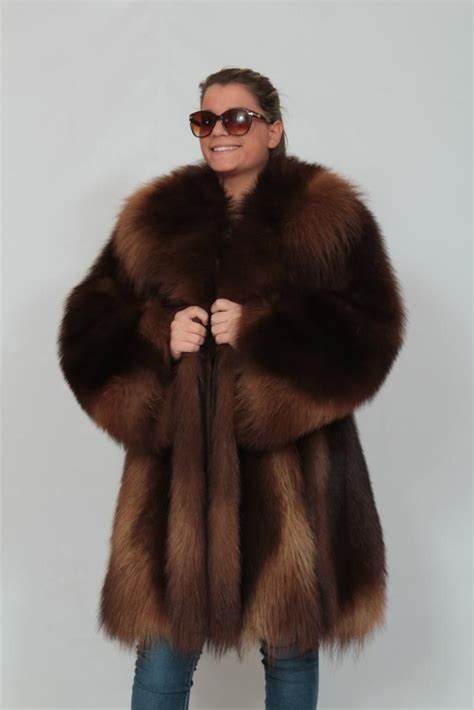 Rare Wolverine Fur Coat Fox Fur Coat Coat Fur Coat