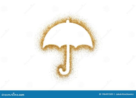 Open Umbrella Linear Vector Illustration For Coloring Umbrella Side