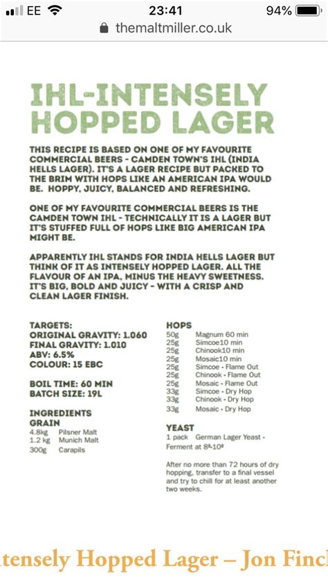 Home Brewing American Ipa Beer Recipe