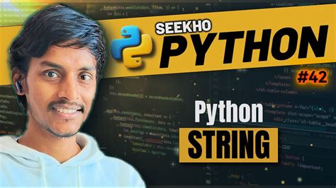 5 8💥 python string data structure seekho python youtube