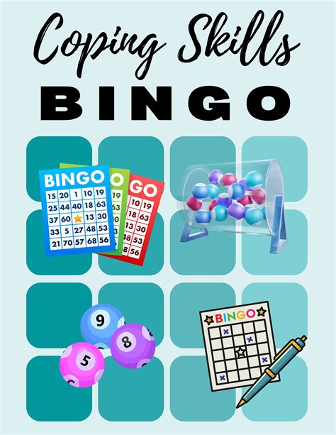 Therapy Coping Skills Bingo Game Etsy