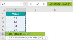 SUBTOTAL Function In Excel Formula Examples How To Use