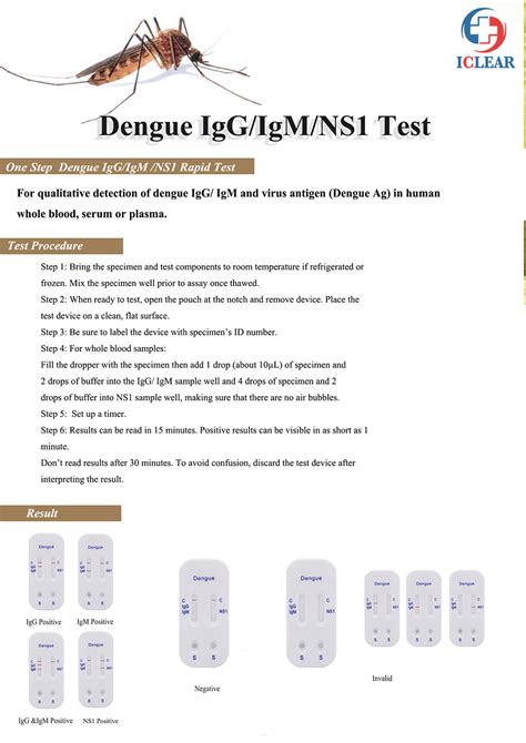China Dengue Fever Ns1 Igg Igm Rapid Test Kit China Dengue Rapid Test
