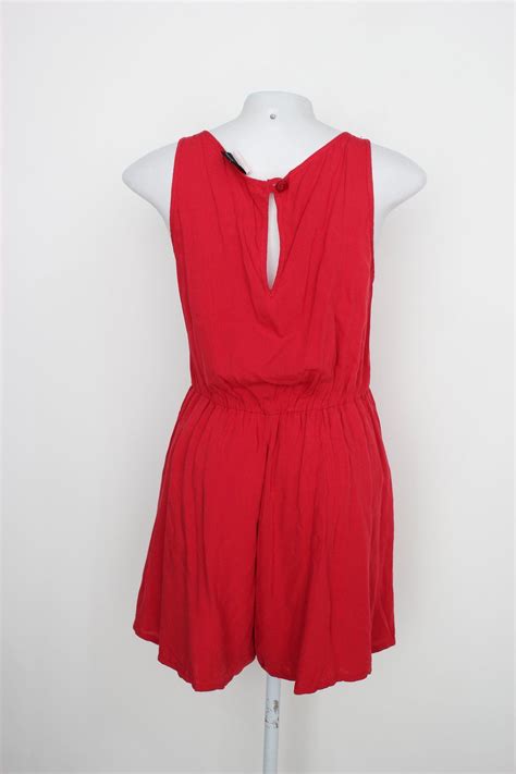 Macaquinho Mercatto Feminina Vermelho Ideias Fashion Feminino