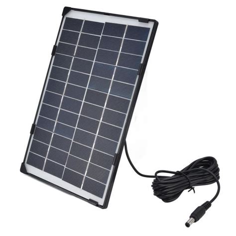 6W 12V Panneau Solaire Chargeur Panneau Solaire USB avec Câble DC Mâle