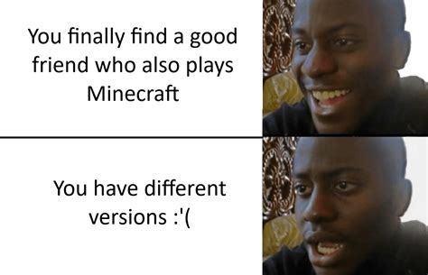 All My Friends Are Bedrock But Im A Java Player R Minecraftmemes