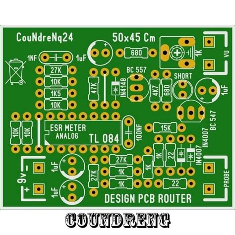 Jual Pcb Esr Meter Analog Tl084cn Pcb Komponen Tester Tl 084 Cn
