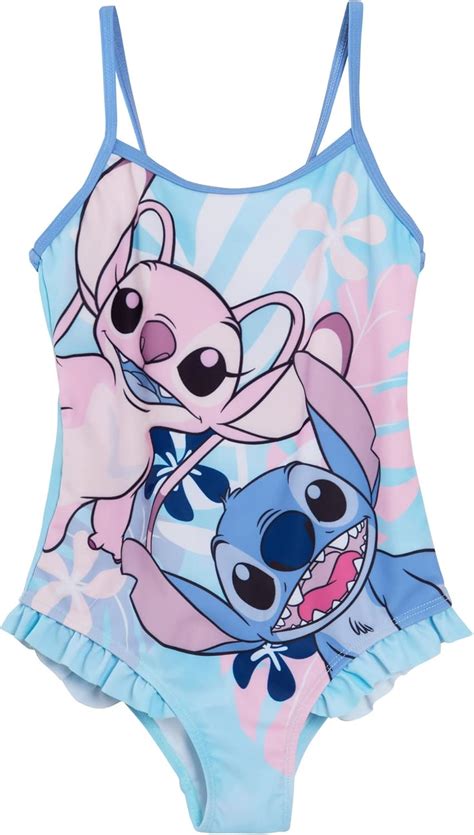 Disney Girls Stitch Swimsuit 3 4 Years Blue Clothing