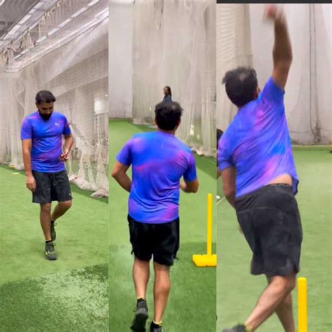 Mohammad Shami Returns To Bowling Amid Ongoing Recovery Journey