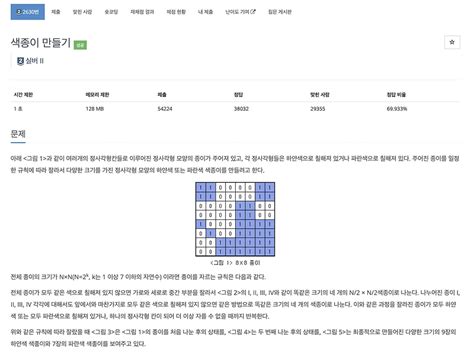 백준 2630번 색종이 만들기 Java 백준 2630번 색종이 만들기 Java