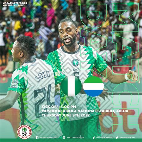 Nigeria Vs Sierra Leone Live Stream 2023 Afcon Qualifier Mysportdab
