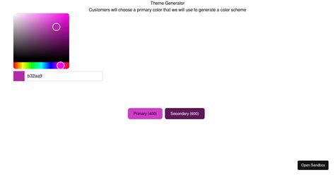 theme dropdown selection codesandbox