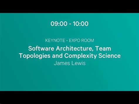 NDC Conferences Talk Software Architecture Team Topologies And