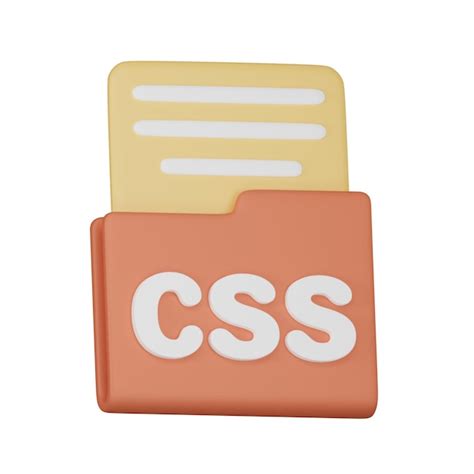 Premium Photo Css File 3d Icon