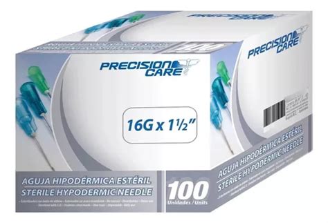Aguja Hipodérmica Precision Care Caja X 100 Unidades