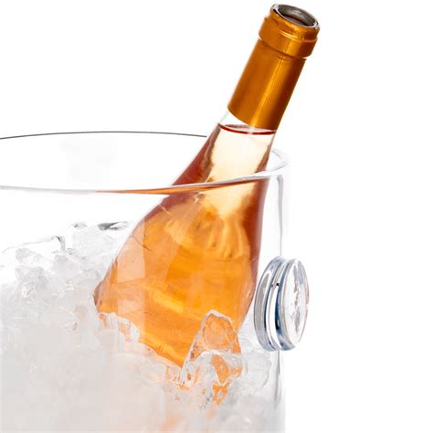Glass Ice Bucket With Knob Handles Hudson Grace