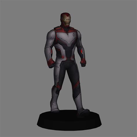 Stl File Ironman Quantum Suit Avengers Endgame Low Poly・3d Printer