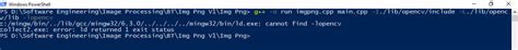 build chương trình với thư viện opencv trên g programming dạy